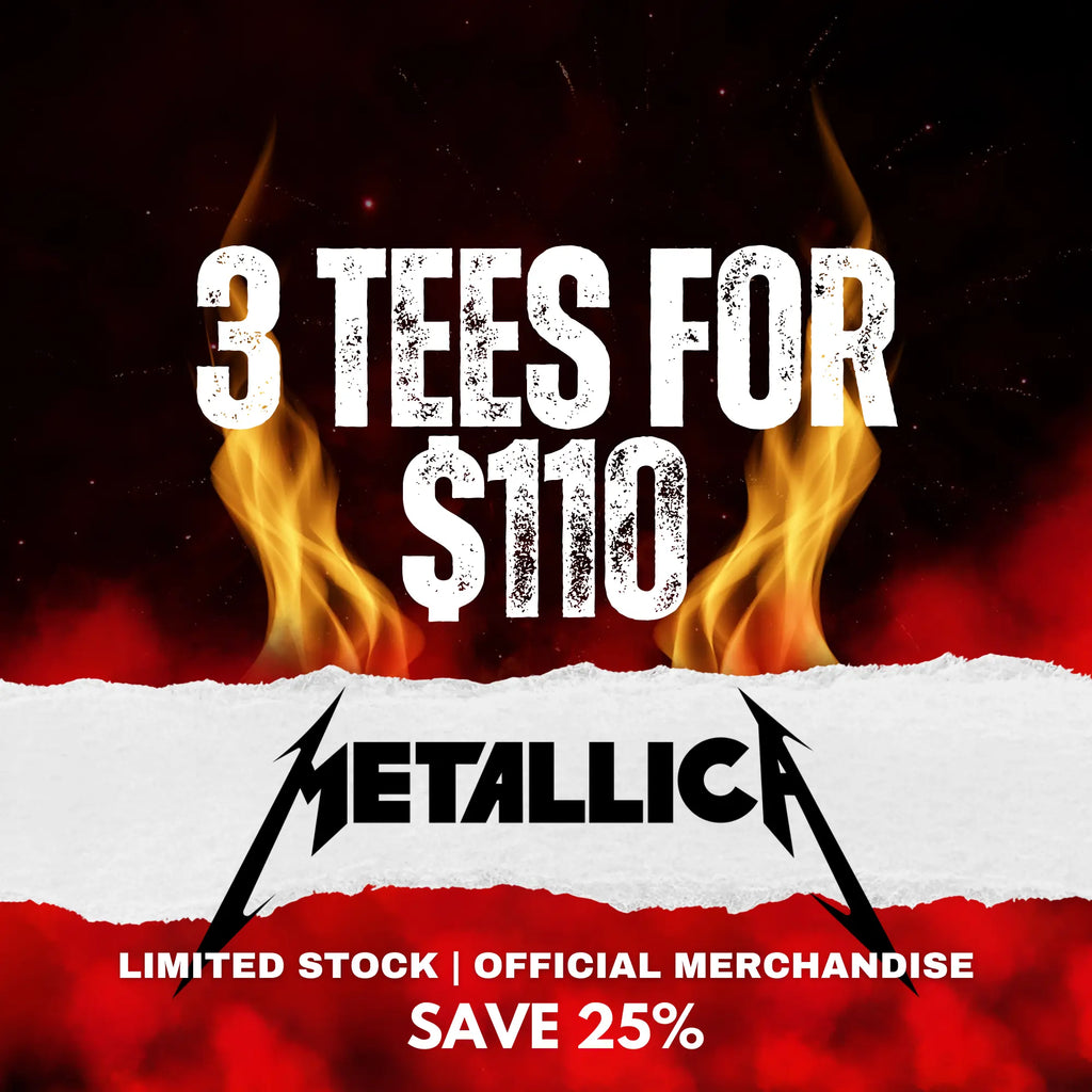 Official 3 TEES FOR $110 - Metallica - Mystery Bundle | Twisted NZ – Twisted Thread