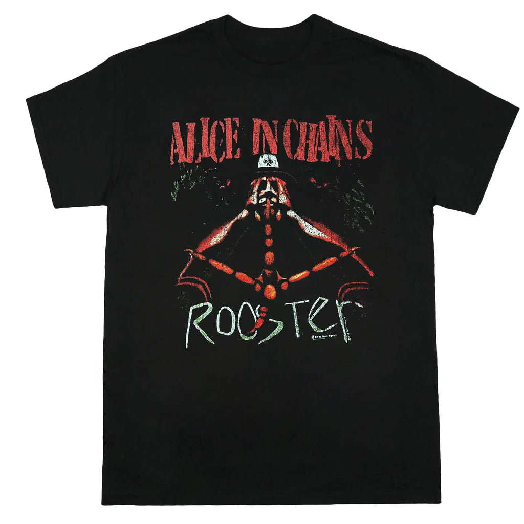 Official Alice in Chains - Rooster - Black T-Shirt | Twisted NZ – Twisted Thread