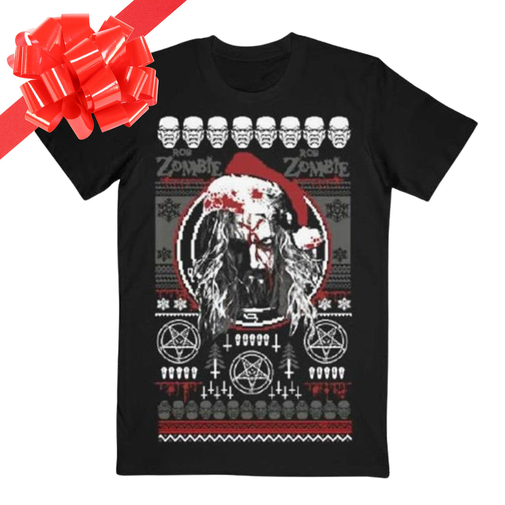 Official Rob Zombie - Bloody Santa - Black T-Shirt | Twisted NZ – Twisted Thread