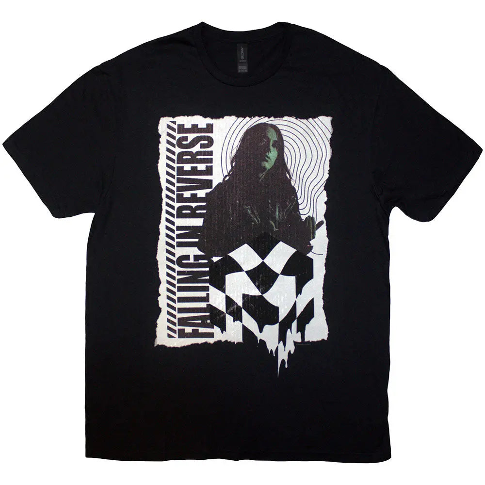 Official Falling in Reverse - Chequered - Black T-shirt | Twisted NZ – Twisted Thread