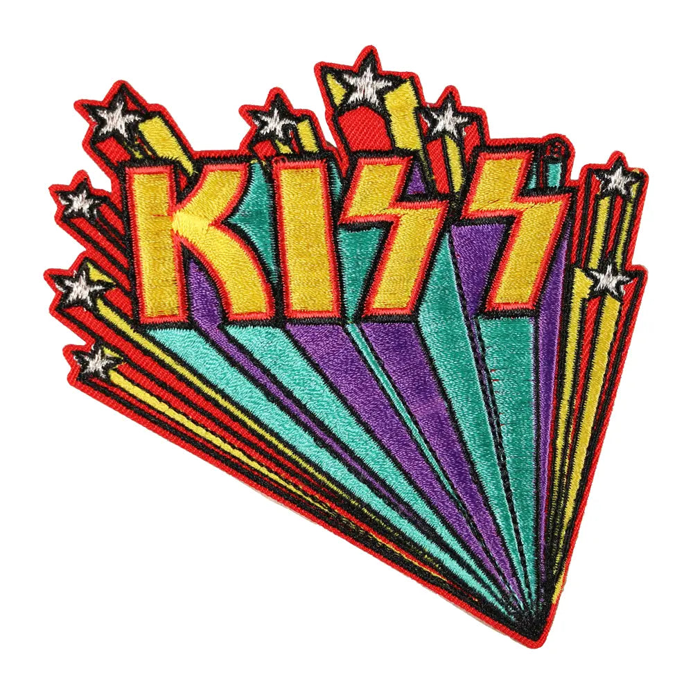 Official KISS Patch - Star Banner (Iron On) | Twisted NZ – Twisted Thread