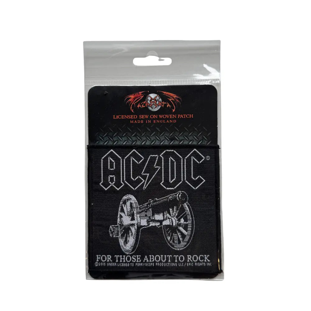 Official AC/DC Patch - For Those About to Rock (Sew On) | Twisted NZ ...
