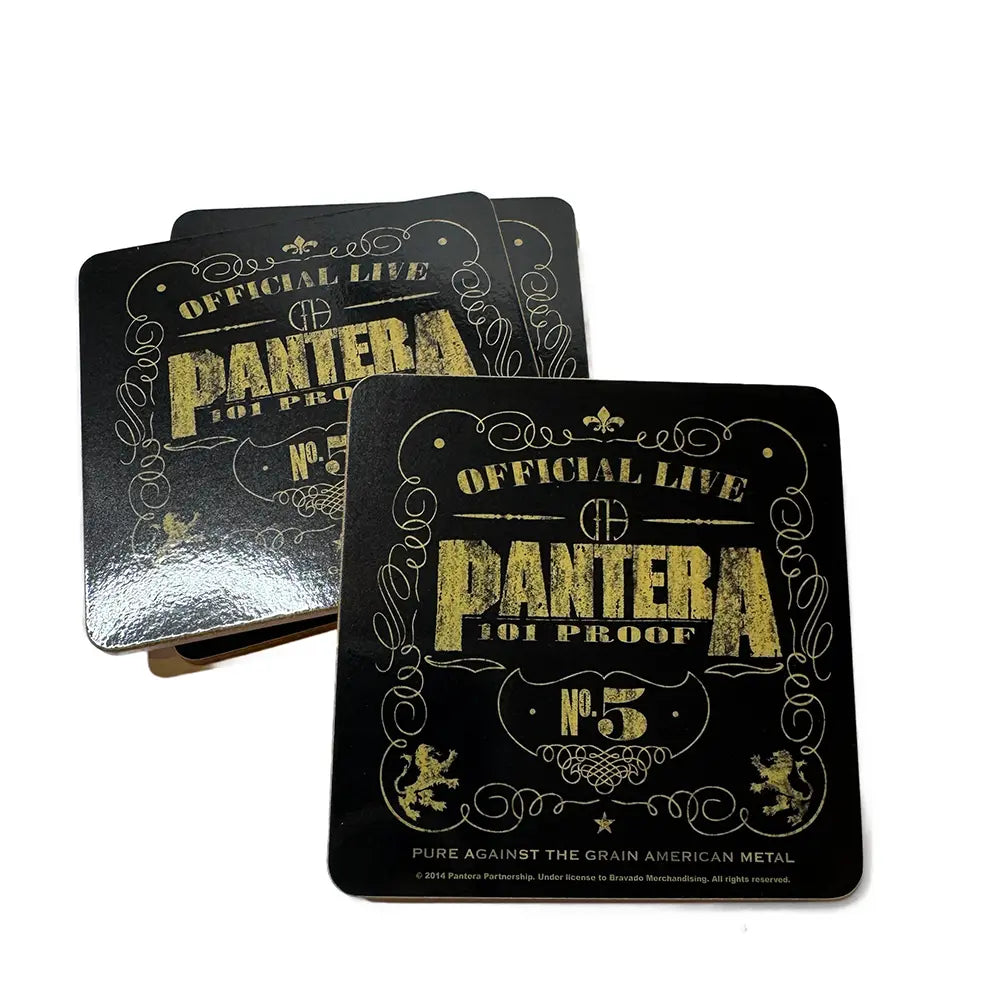 Official Pantera Coaster Set of 5 | Twisted NZ – Twisted Thread