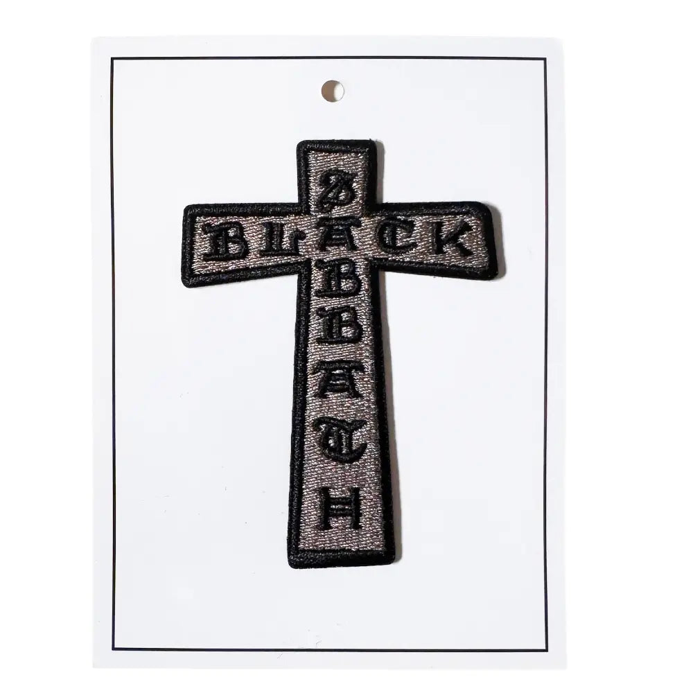 Official Black Sabbath Patch - Cross (Iron On) | Twisted NZ – Twisted ...