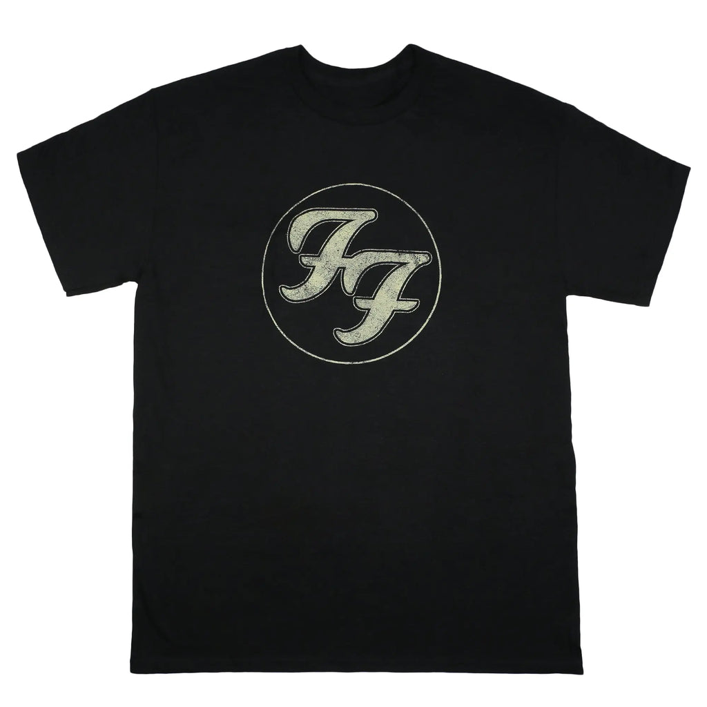 Official Foo Fighters - Distressed Logo - Black T-Shirt | Twisted NZ ...
