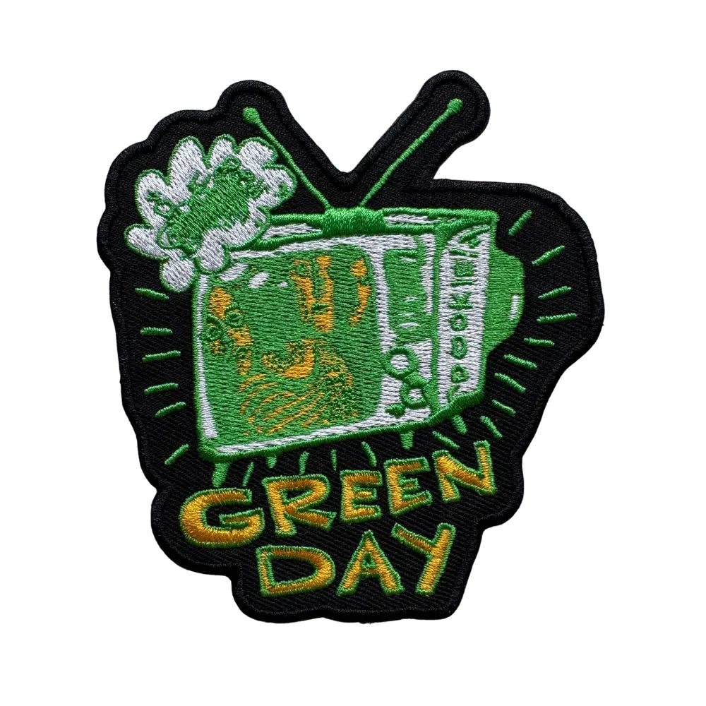 Official Green Day Patch - Television (Iron On) | Twisted NZ – Twisted ...
