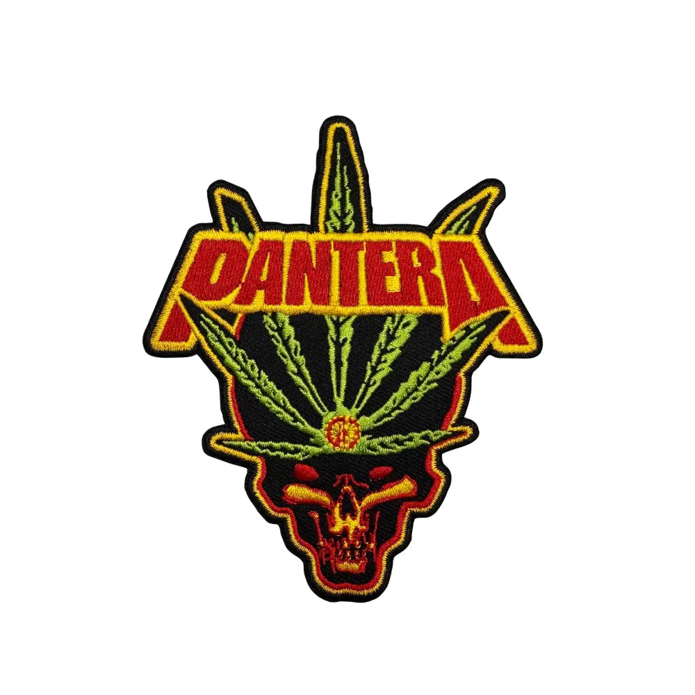 Pantera Patch - Five Leaf (Iron On) | Twisted NZ – Twisted Thread
