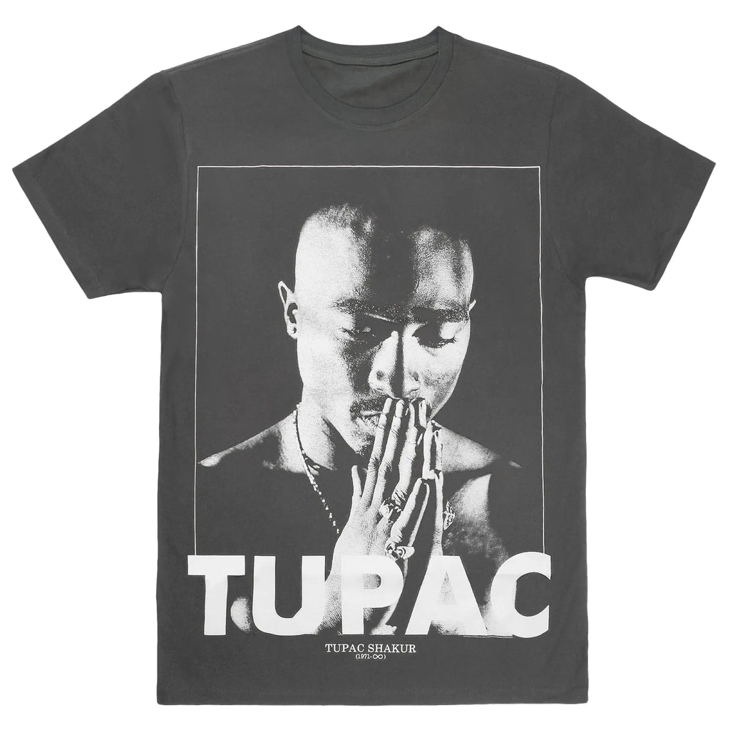 Official Tupac - Praying - Grey T-Shirt | Twisted NZ – Twisted Thread