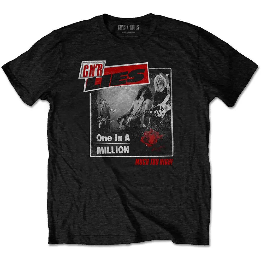 Official GNR - One in a Million - Black T-Shirt | Twisted NZ – Twisted ...