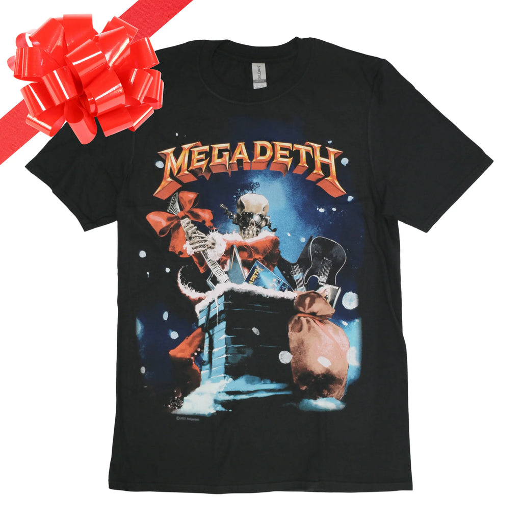 Official Megadeth - Santa Vic - Black T-Shirt | Twisted NZ – Twisted Thread