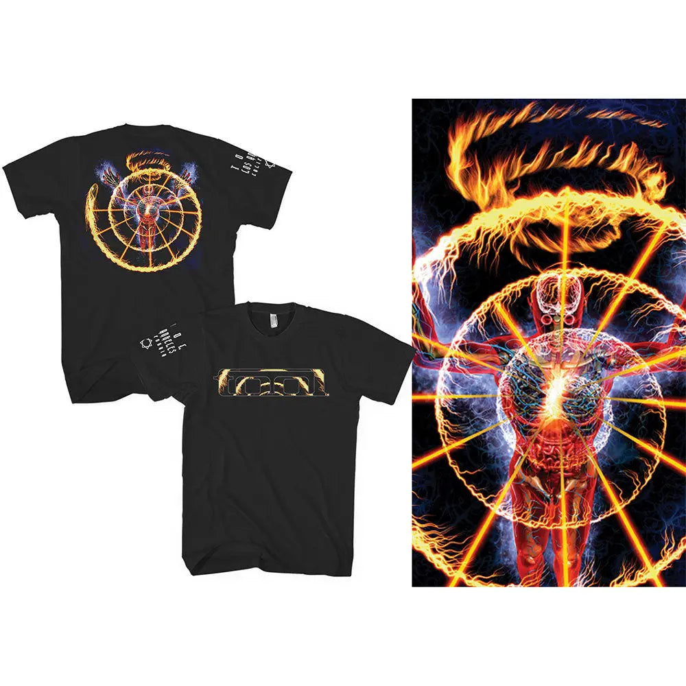 Official TOOL - Flame Spiral (w/ Back Design) - Black T-Shirt ...